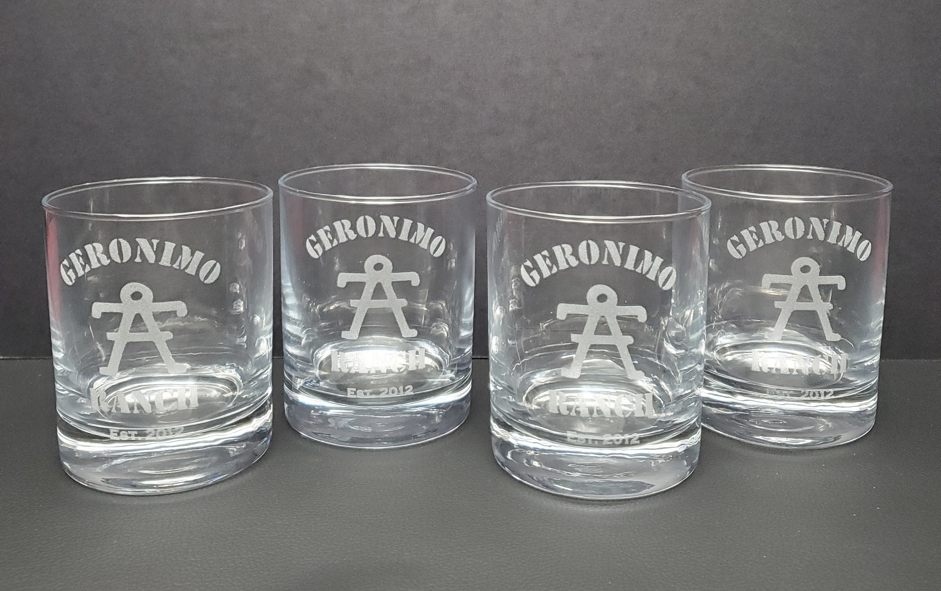 Livestock Brand or Ranch Logo Decanter Set Engraved Personalized Liquor ...