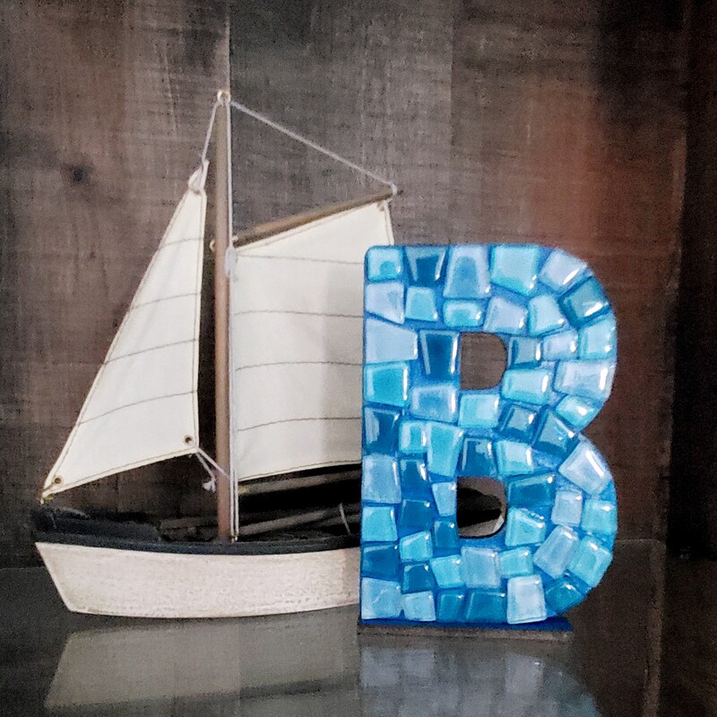 Mosaic Letters - Etsy