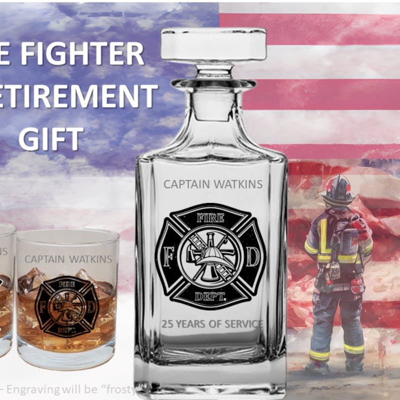 Fire Fighter Logo - Etsy