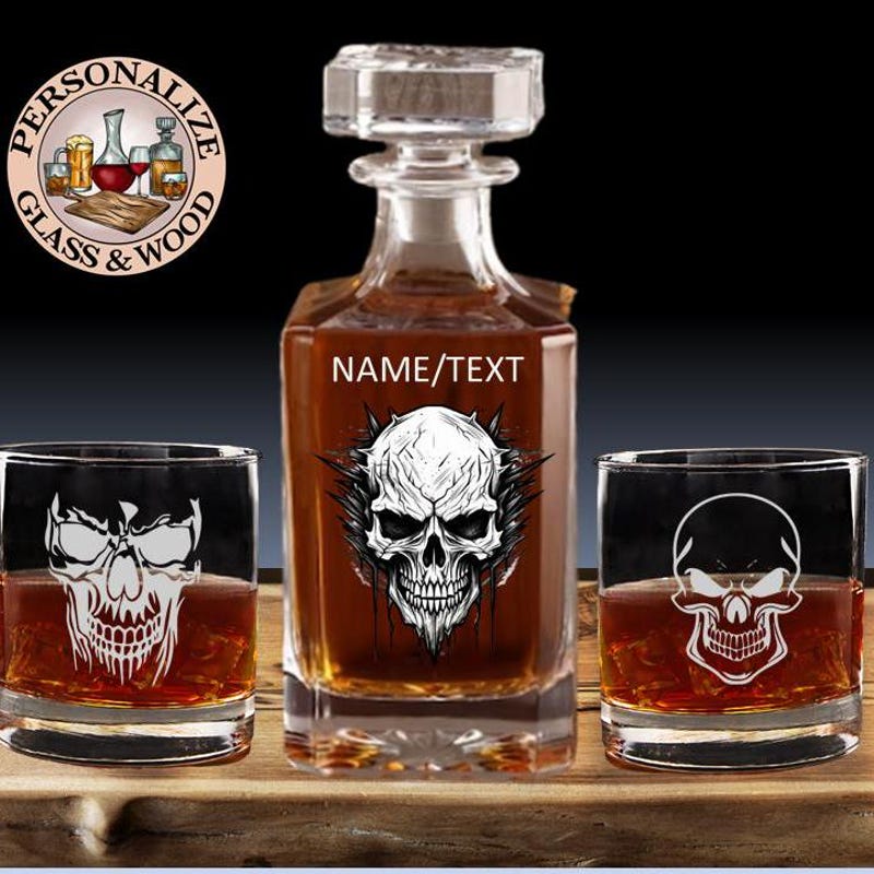 Skull Decanter Bottle - Etsy