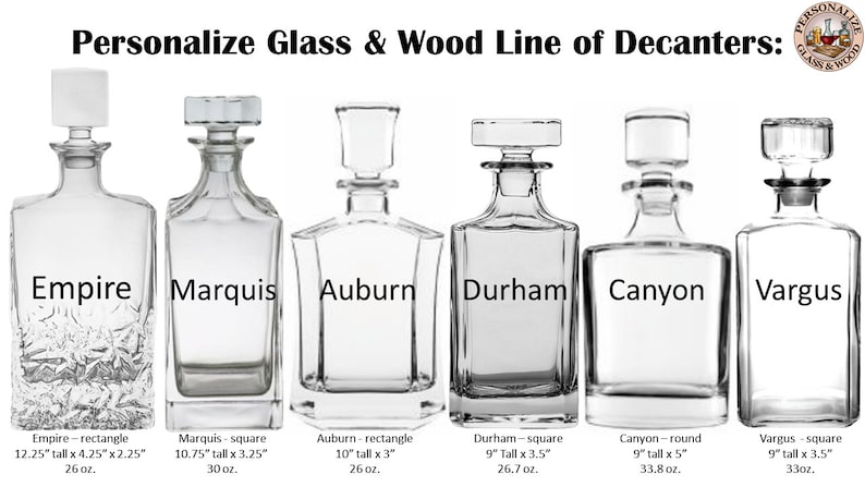 Livestock Brand or Ranch Logo Decanter Set Engraved Personalized Liquor ...