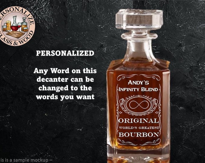 Custom Etched Infinity Bottle - Etsy