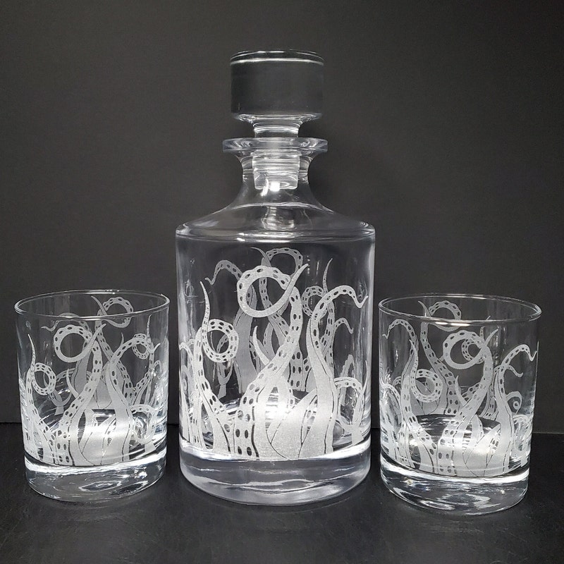 Glass Octopus Decanter - Etsy