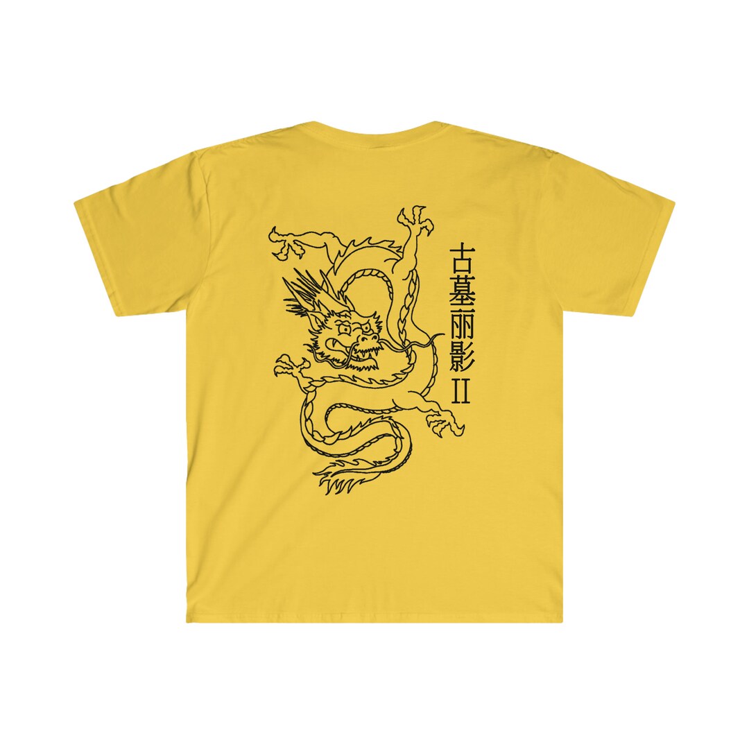 Lara Croft Tomb Raider 2 Dragon Graphic Plain Black Line REAR Design ...