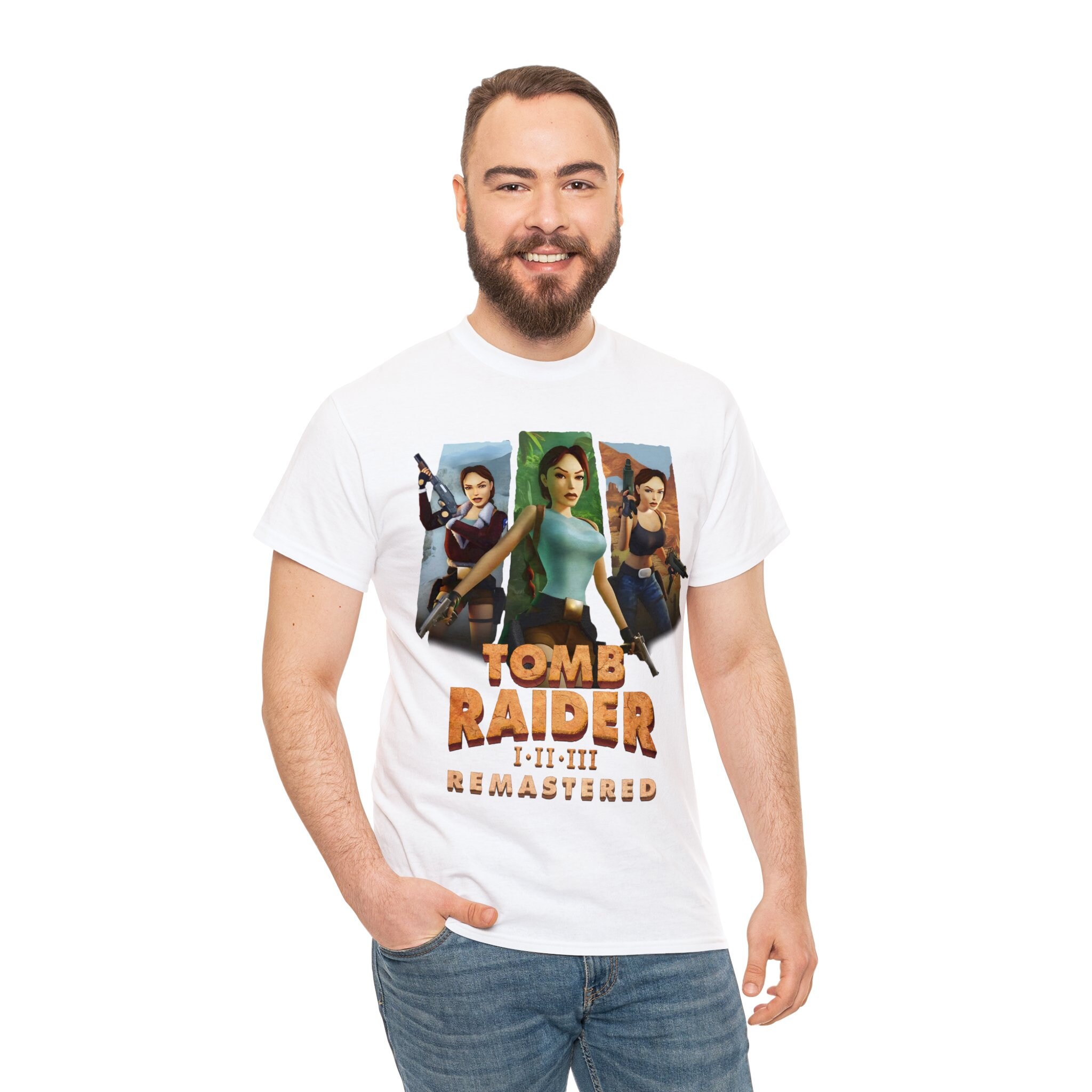 Lara Croft Tomb Raider Remastered I-II-III T-shirt - Etsy