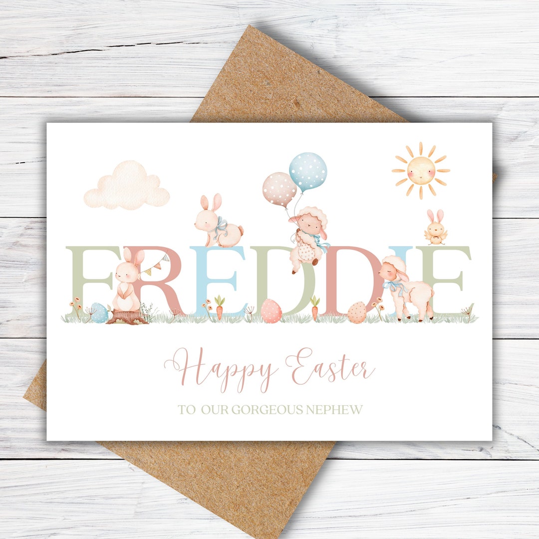 Easter Card, Boys Easter Card, 1st Easter Card, Happy Easter Card for ...