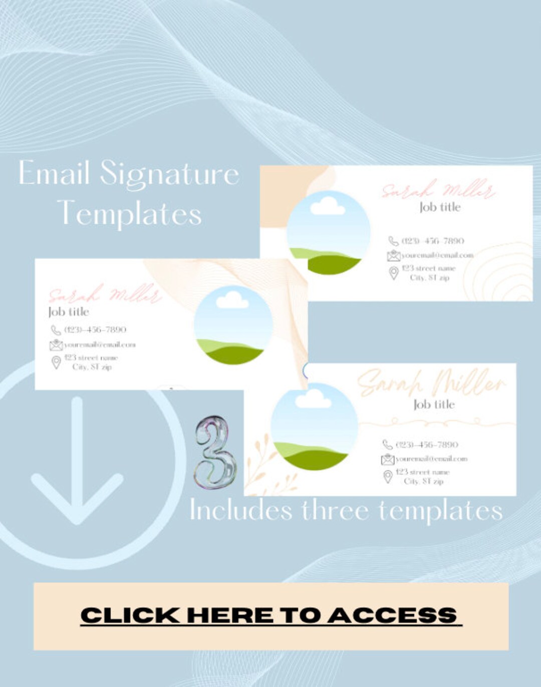 Personalized Email Signature Templates - Etsy