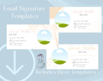 MEGA EMAIL SIGNATURE Bundle, Email Signature Templates, Canva Signature ...