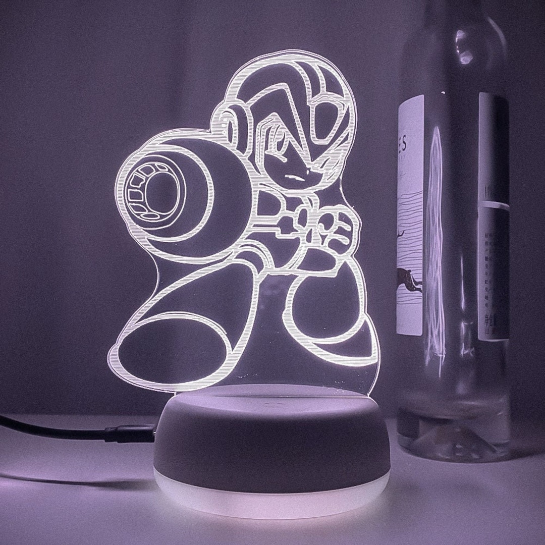 Mega Man Light Decor Rockman Light Light Nightlight Poster Neon Decor ...