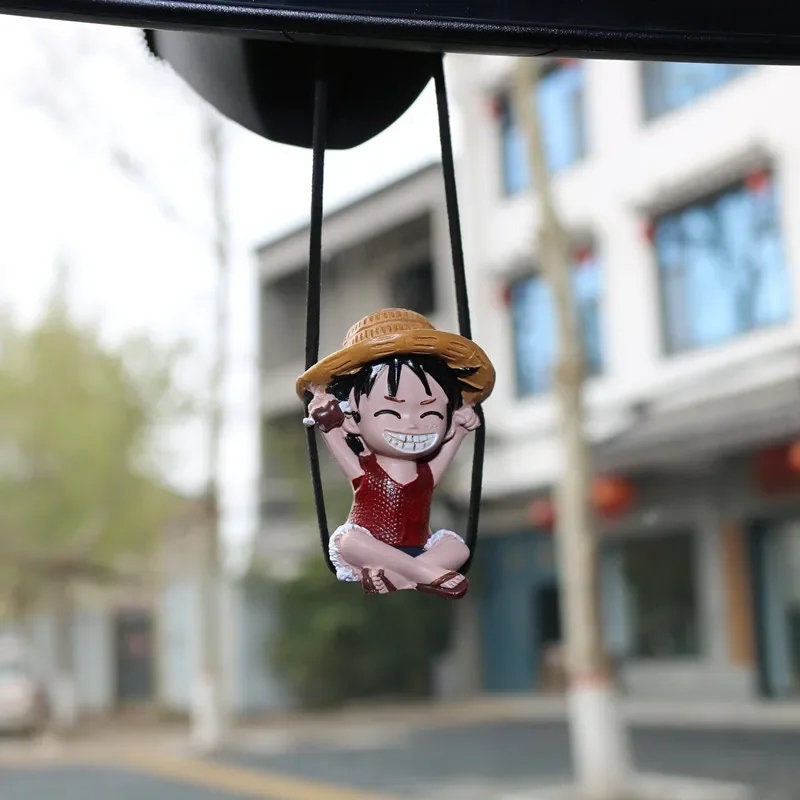 Model One Piece Anime Figures Luffy Car Rearview Mirror Decoration - Etsy