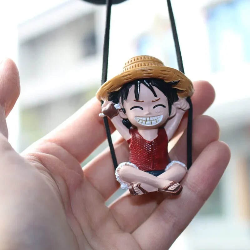 Model One Piece Anime Figures Luffy Car Rearview Mirror Decoration - Etsy