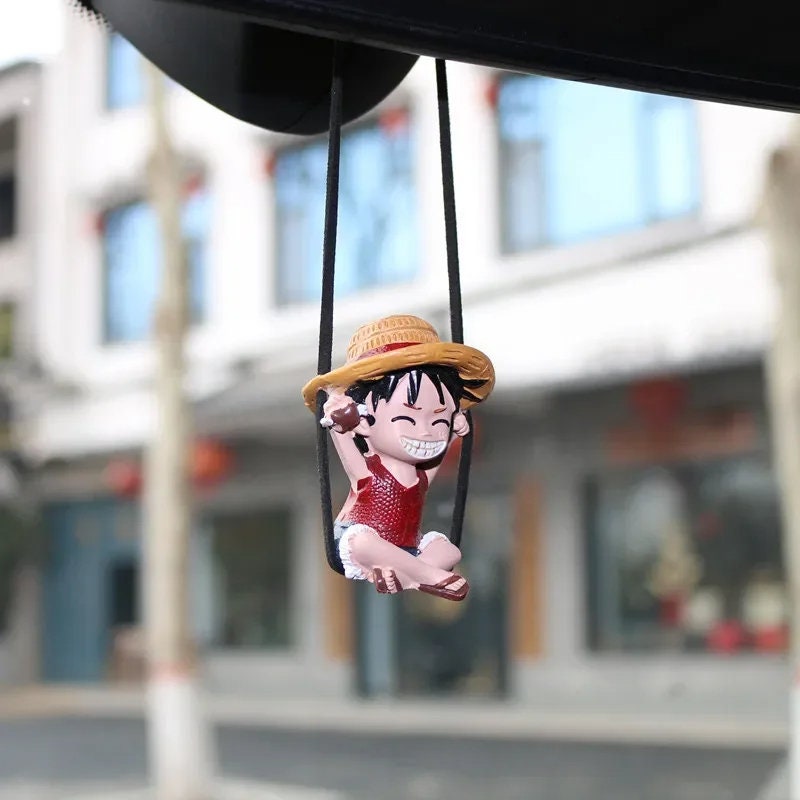 Model One Piece Anime Figures Luffy Car Rearview Mirror Decoration - Etsy