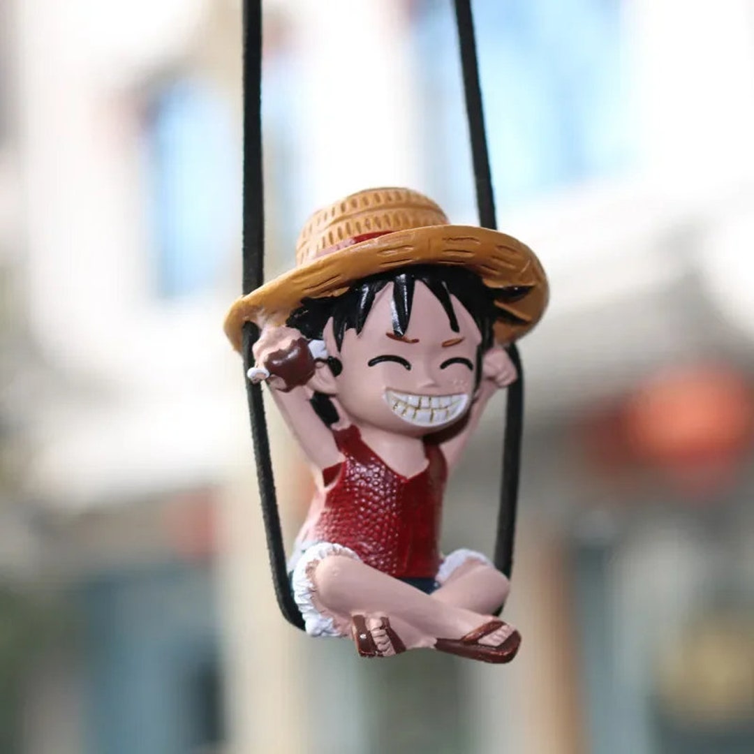 Model One Piece Anime Figures Luffy Car Rearview Mirror Decoration - Etsy