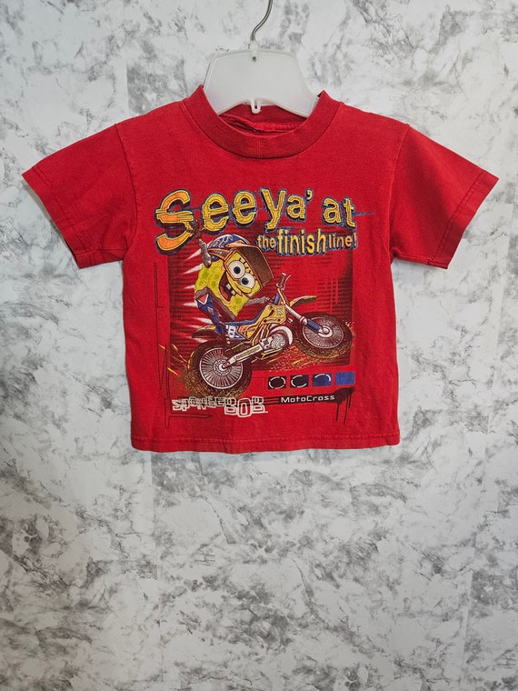 Vintage Kid's Nickelodeon Sponge Bob Red Tshirt Size … - Gem