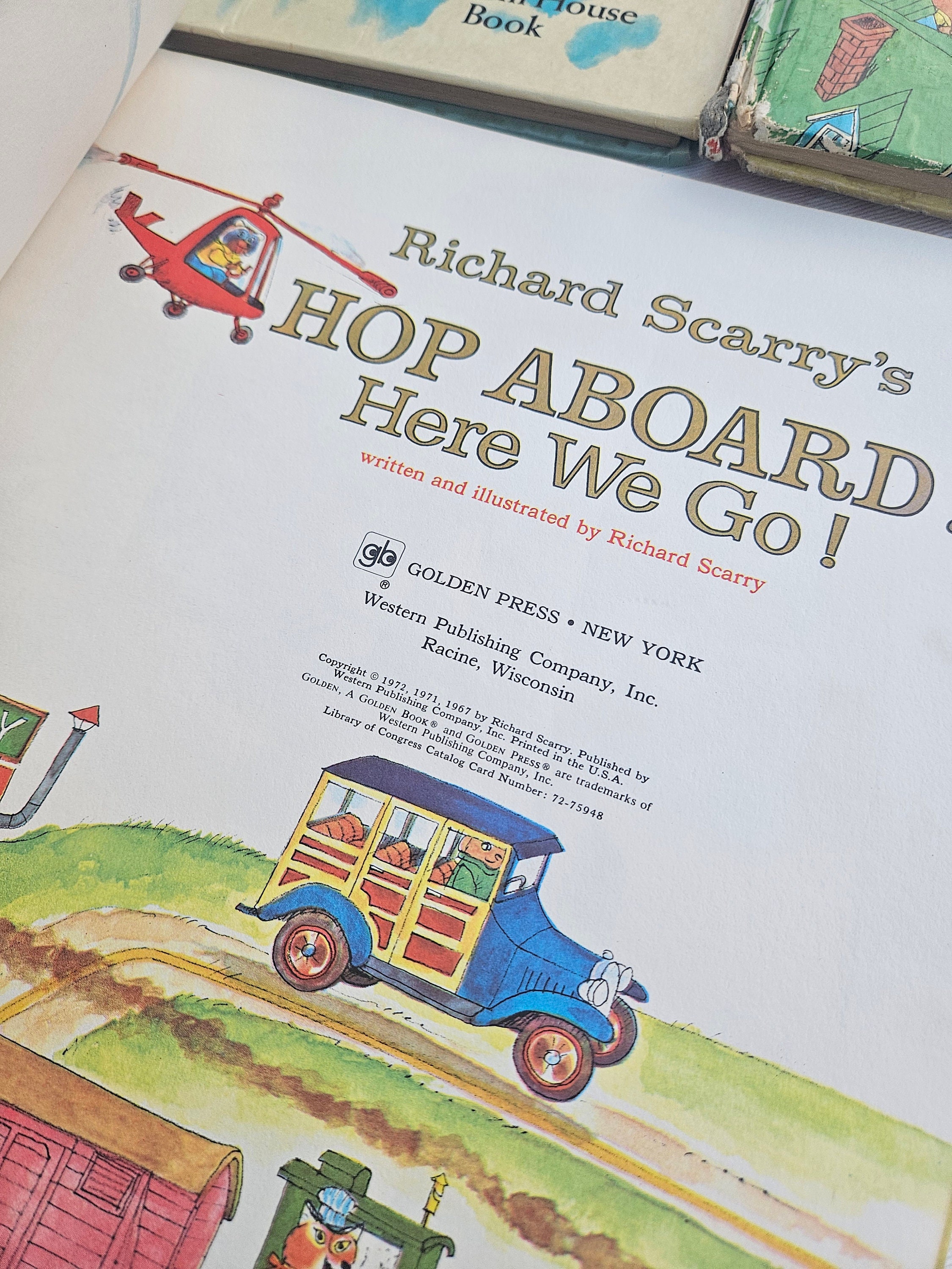 Vintage Richard Scarry Book Collection of 3 Hardcover Books 1970s - Etsy