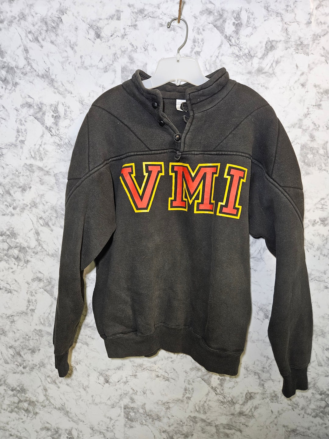 Vintage Virginia Military Institute Men's Gray Sweater Sz M - Etsy