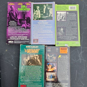 Vintage Horror Movie VHS Scary Film Thriller Lot of 5 - Etsy