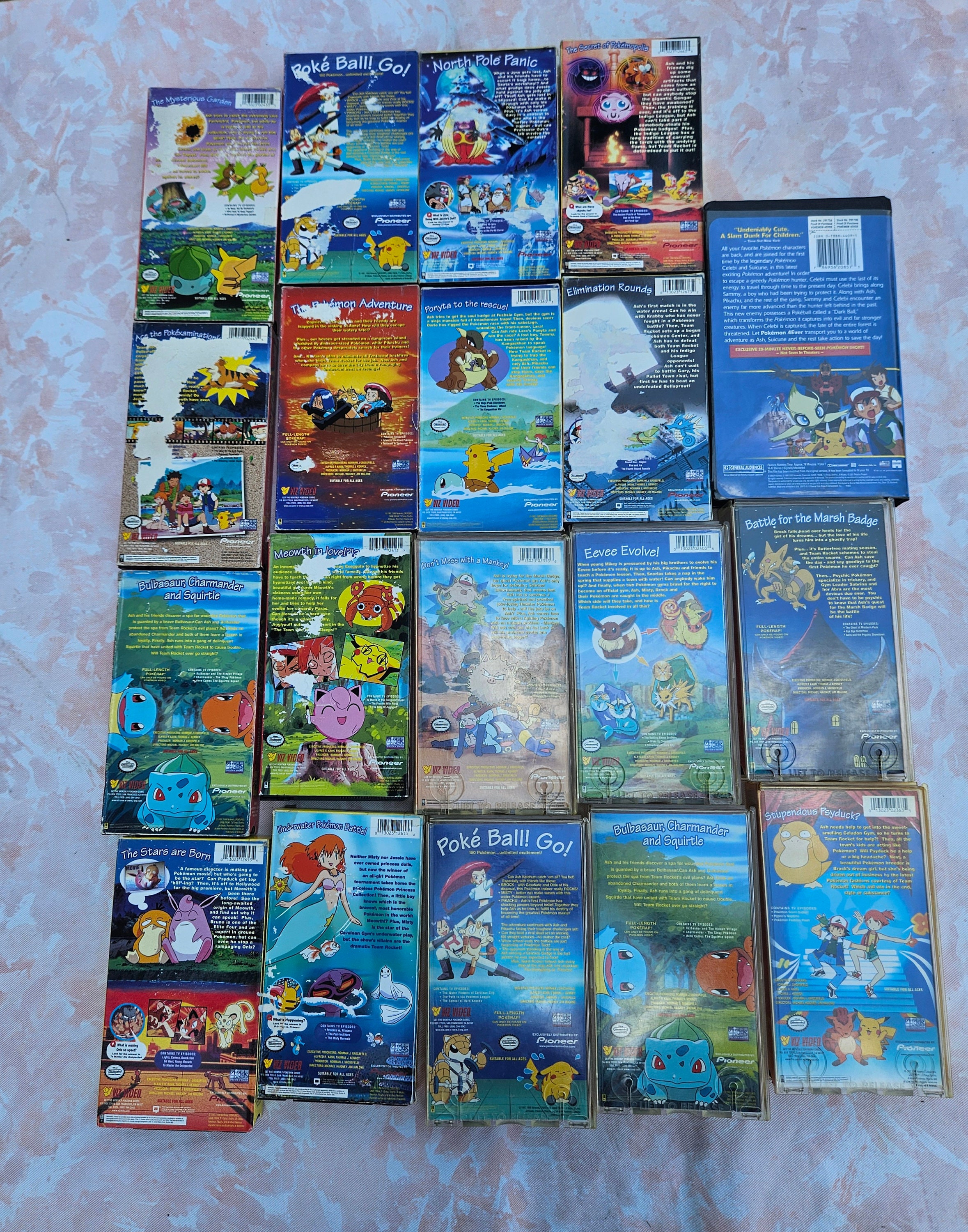 Vintage 1990s Pokémon VHS Collection of 19 - Etsy