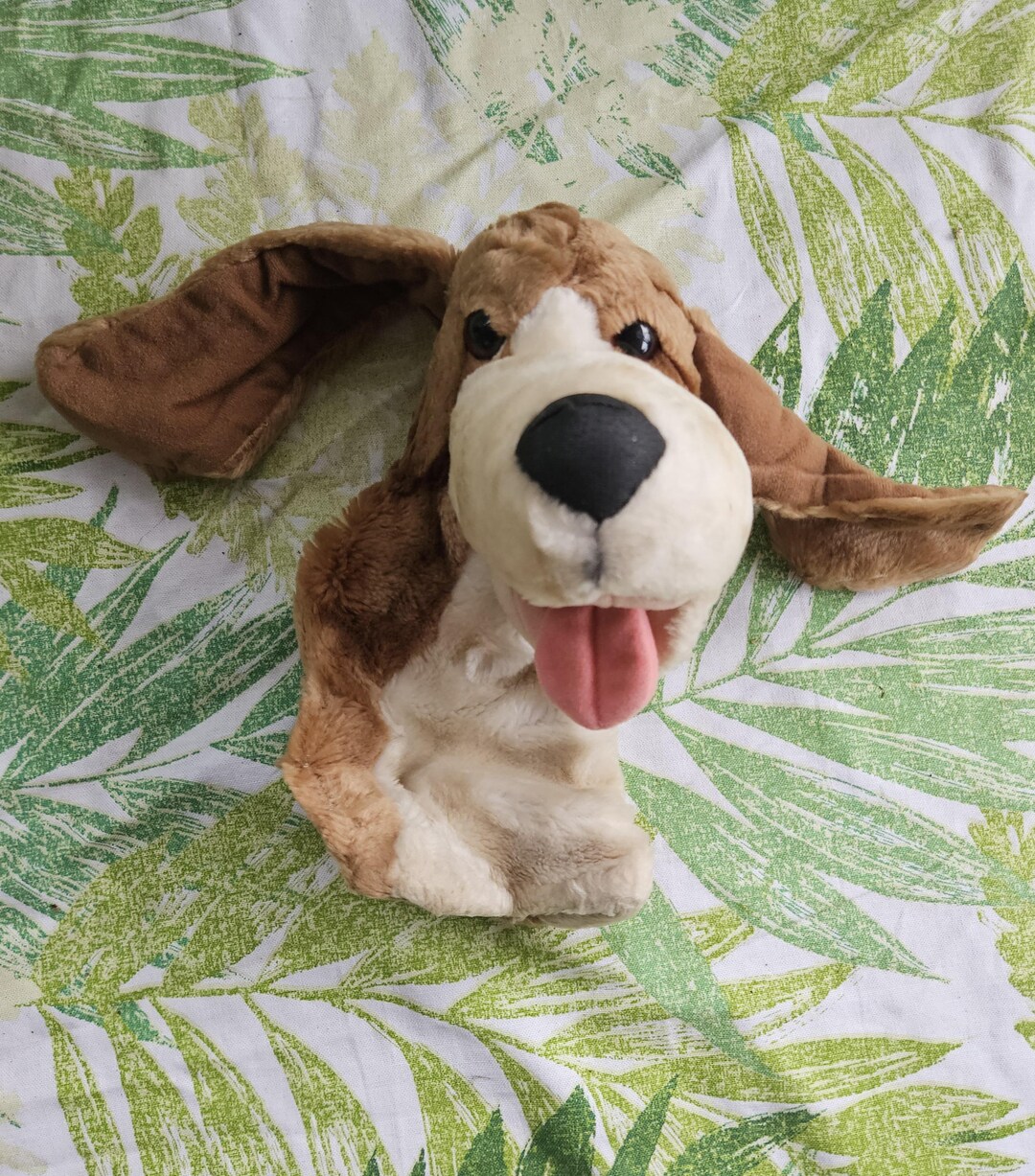 Dakin Puppet 1987 Hound Dog Hand Puppet - Etsy