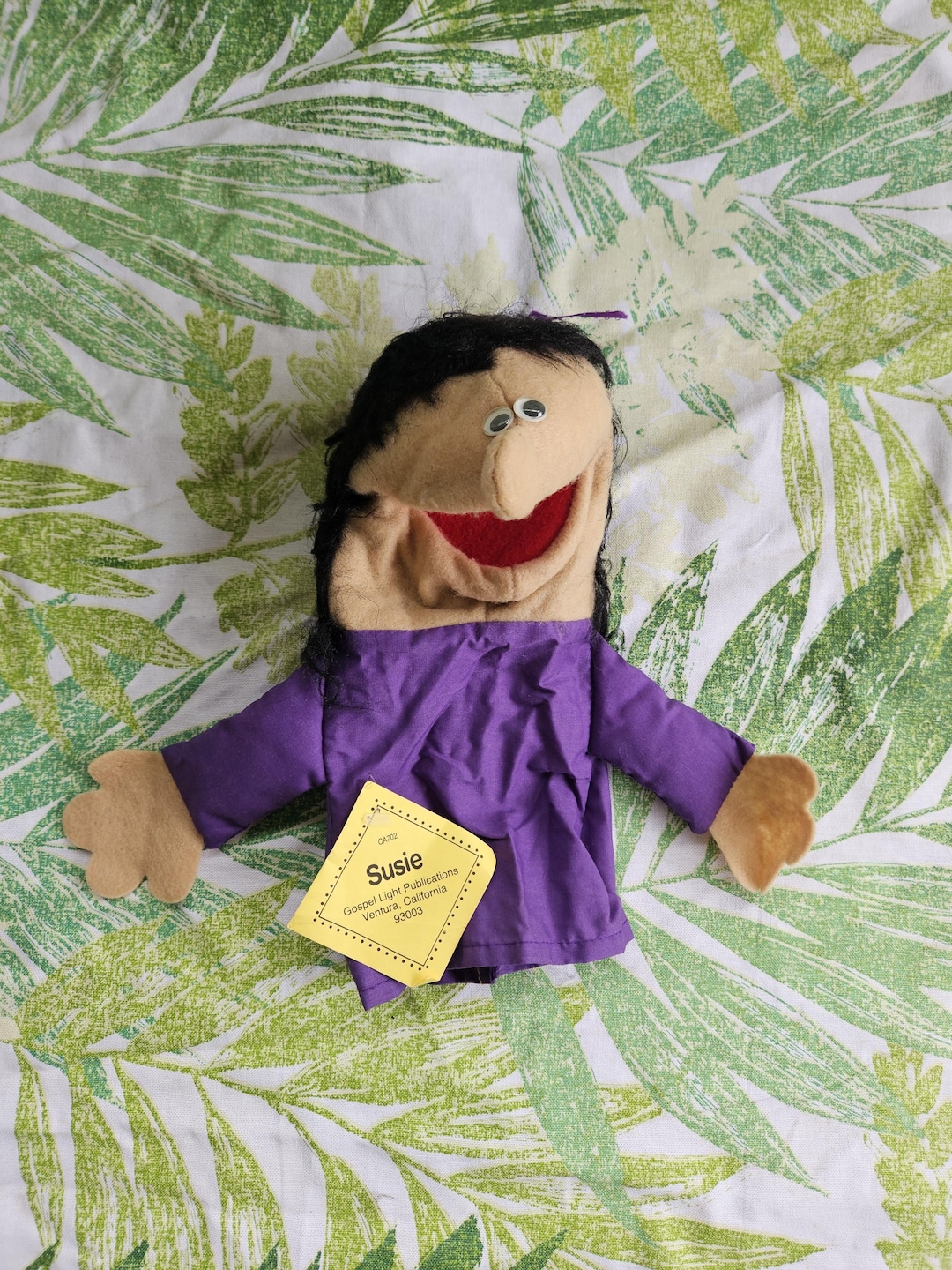 Vintage Handmade Hand Puppet Susie Christian Puppet - Etsy