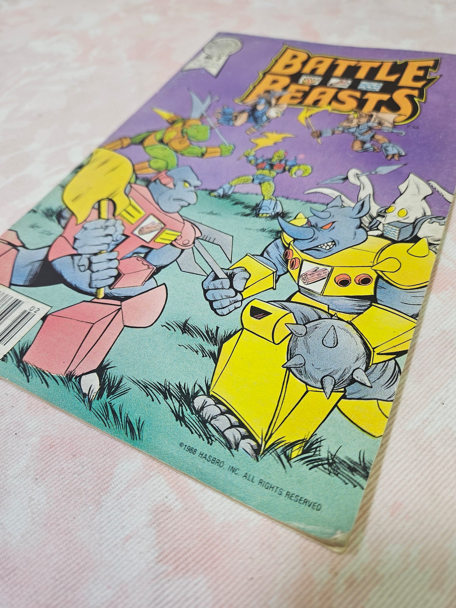 Vintage Battle Beasts Hasbro 1988 Comic Book No. 2 Blackthorne ...