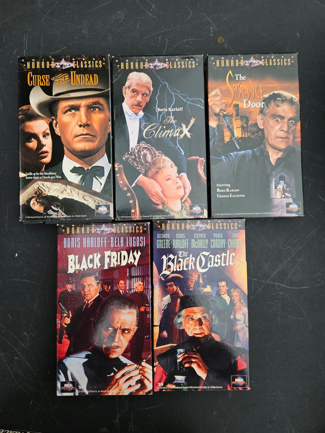 Vintage Universal Horror Classics VHS Film Movie Scary Thriller Lot of ...