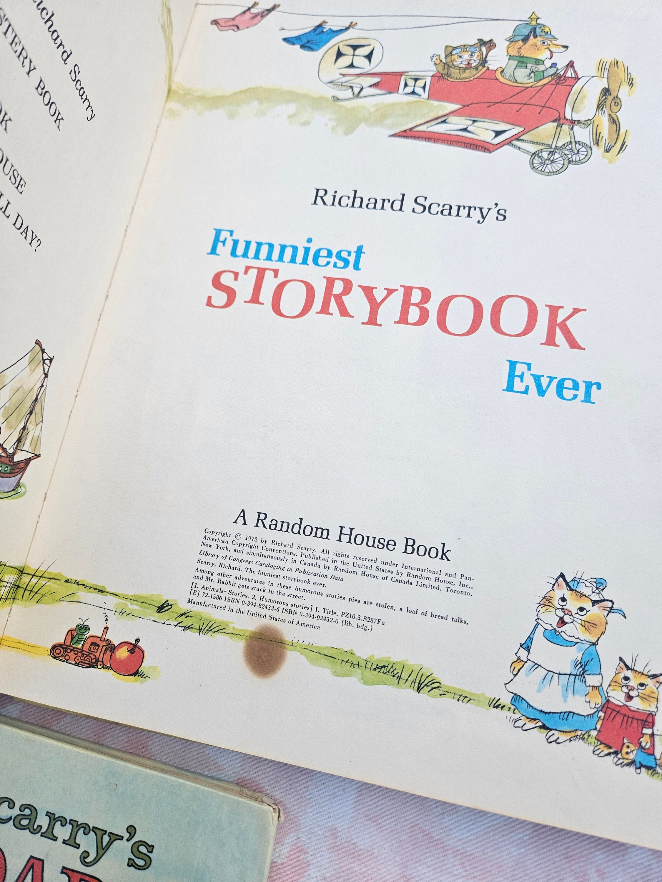 Vintage Richard Scarry Book Collection of 3 Hardcover Books 1970s - Etsy