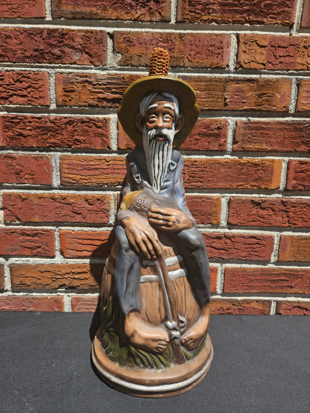 Cabin Still Decanter Old Man Hillbilly Statue 17.5in - Etsy