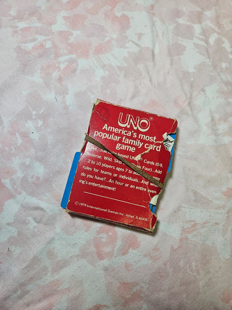 Vintage Uno Card Game 1979 by International Games Inc - Etsy