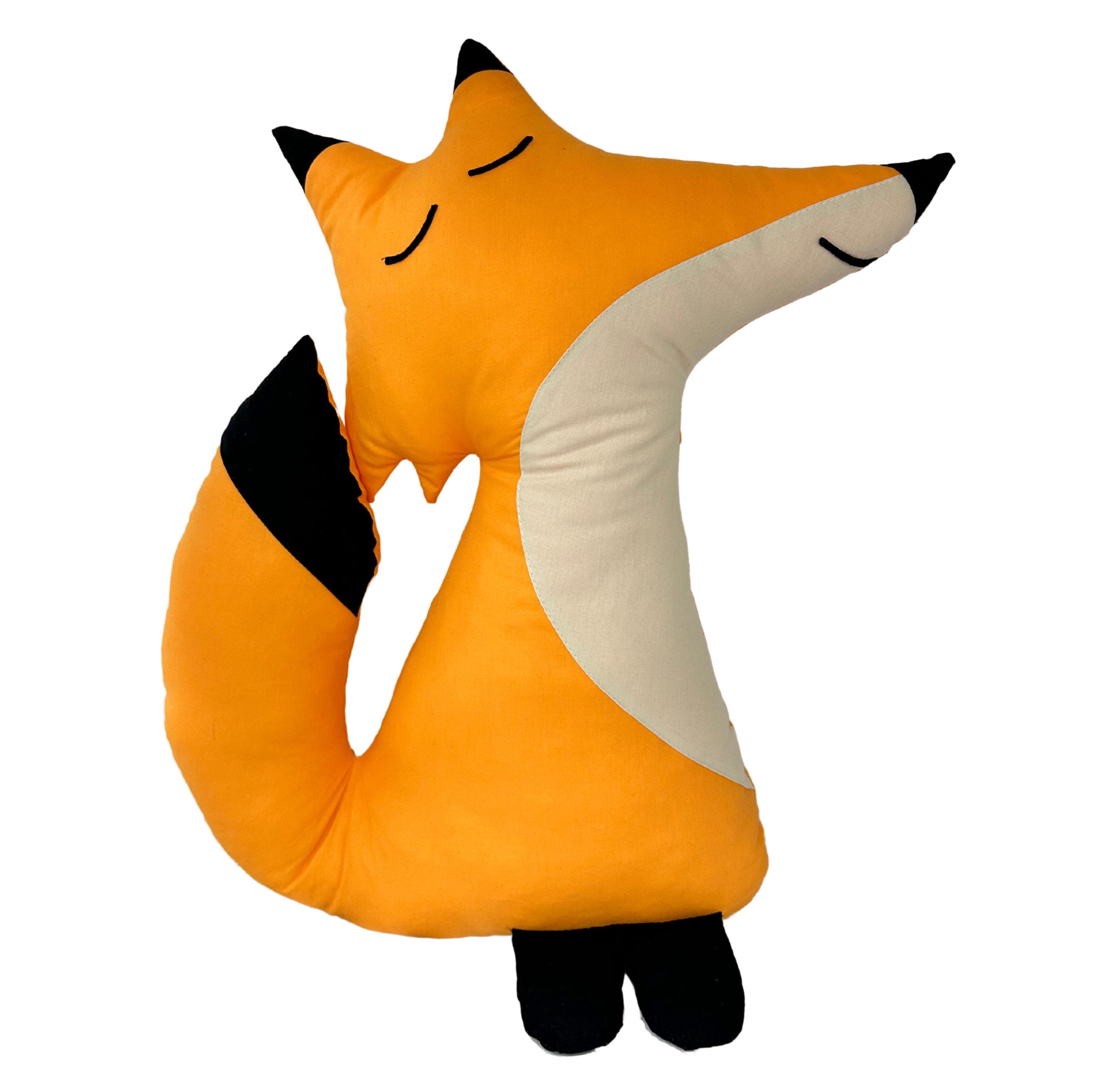 Fox Cuddle Pillow - Soft Plush Toy, 100% Cotton, Perfect for Kids ...