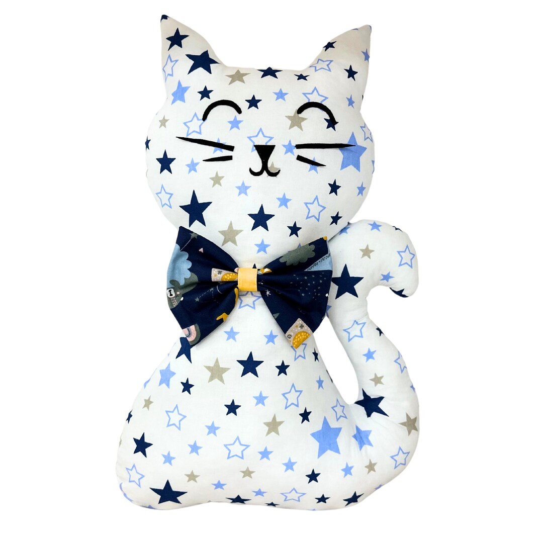 Cat Cuddle Pillow - Soft Plush Toy, 100% Cotton, Perfect for Kids ...