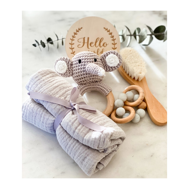 Baby Shower Gift Set, 4 PCS Gift, New Born Baby Gift, Baby Shower Gift ...