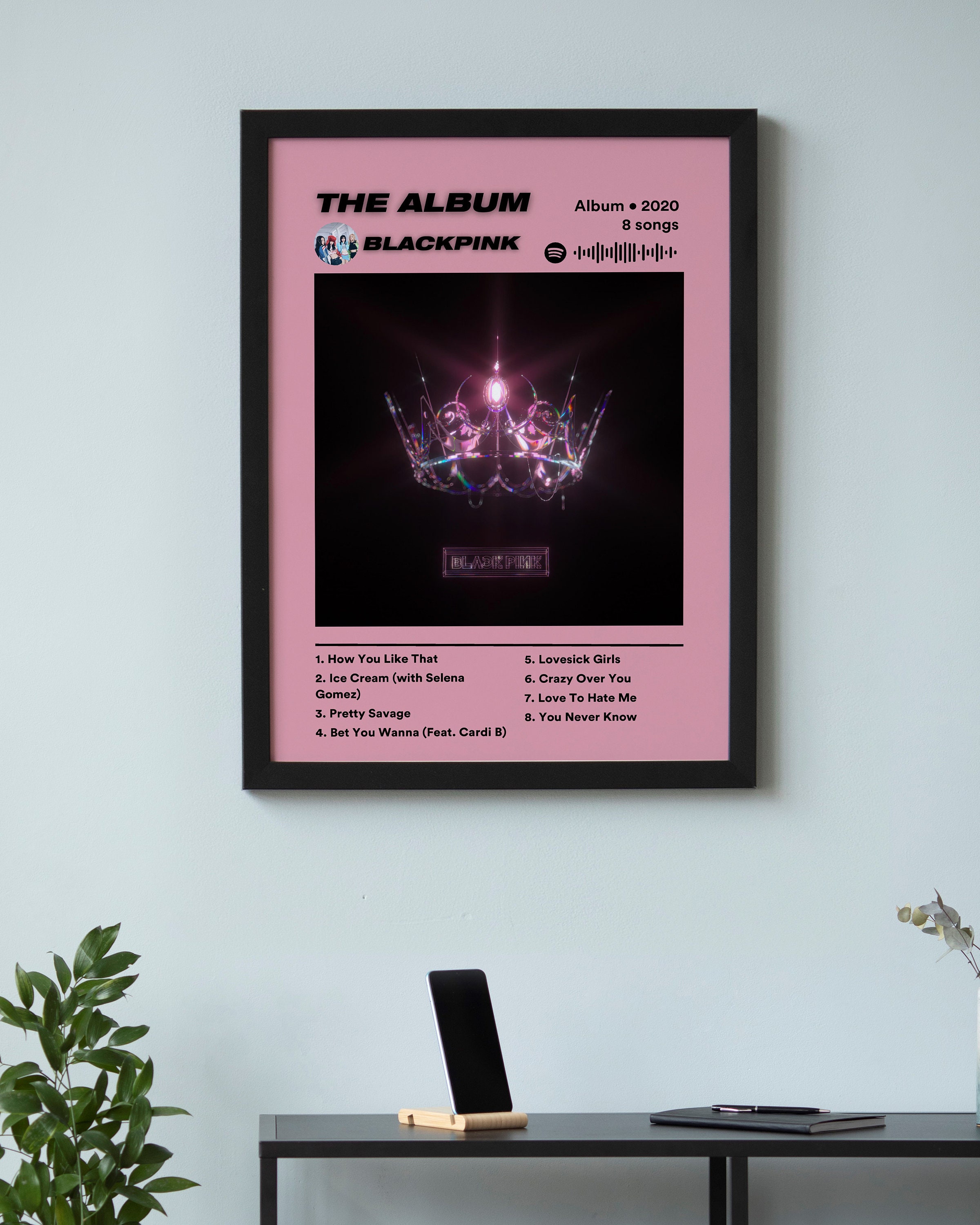THE ALBUM - BLACKPINK - Custom Album Poster - Korean Album Print ...