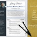 Modern CV Template, Professional Looking Resume, Outstanding Cv ...