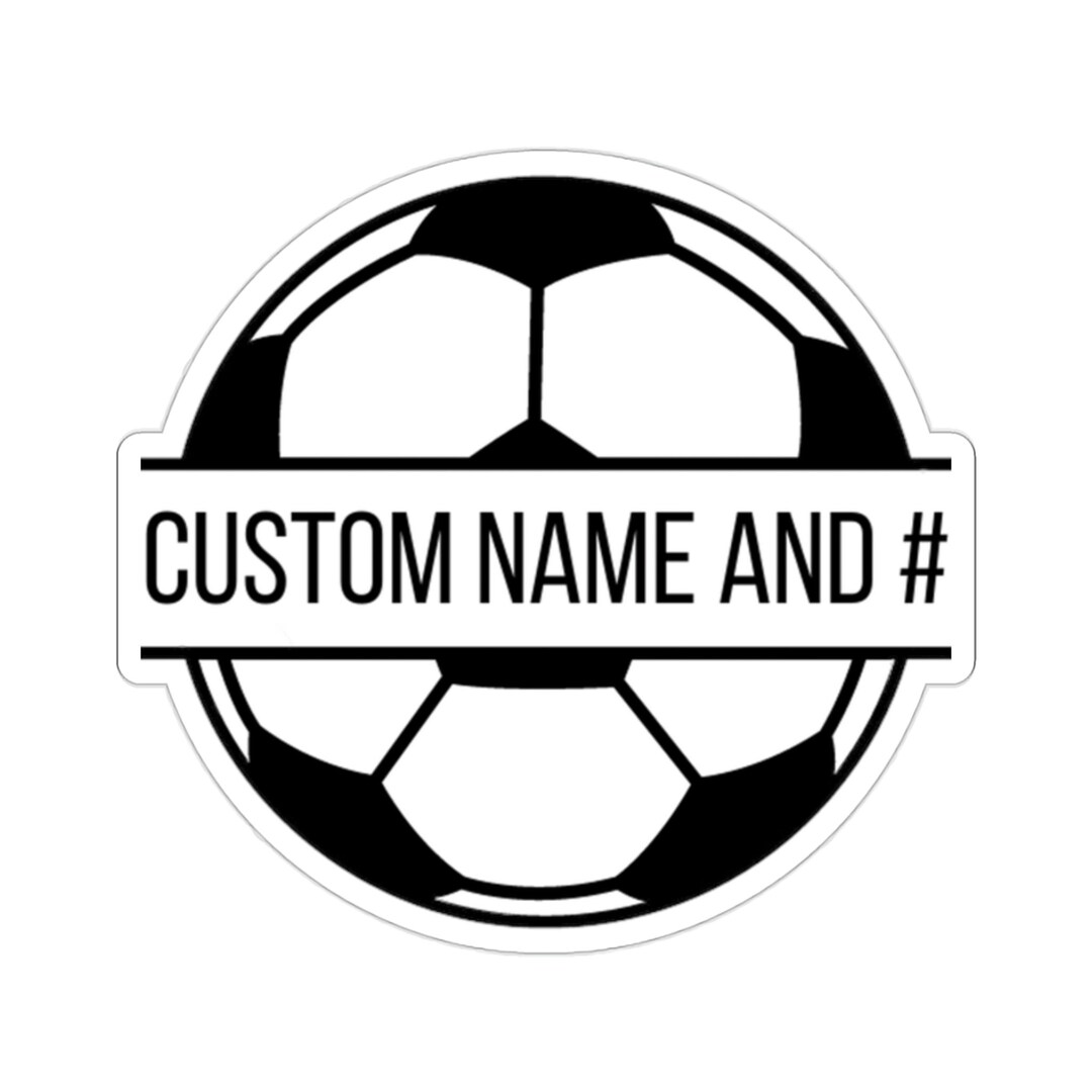 Customized Soccer Ball Vinyl Sticker (waterproof) - Etsy