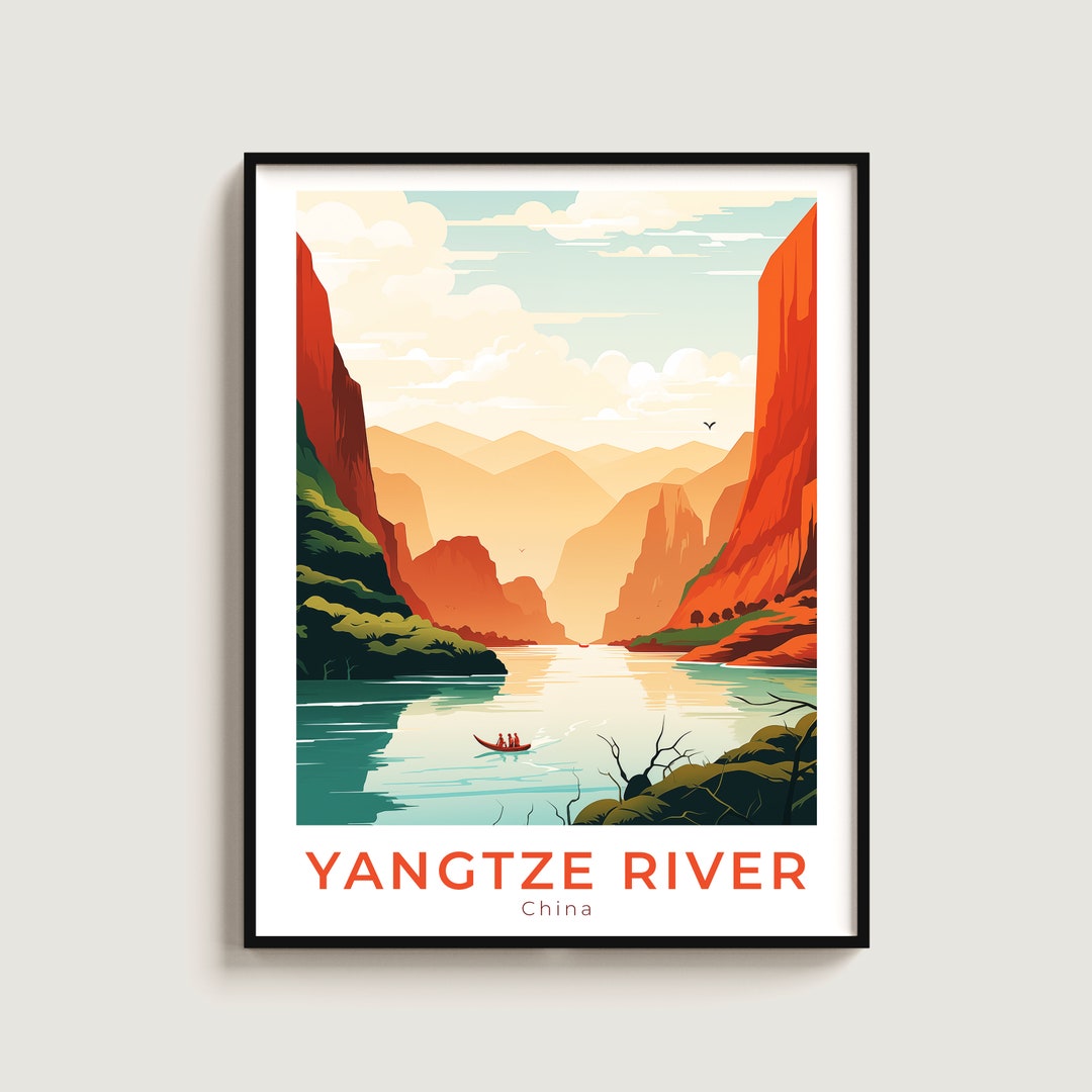 Yangtze River Travel Print Wall Art Gift China Travel Poster Gift Home ...
