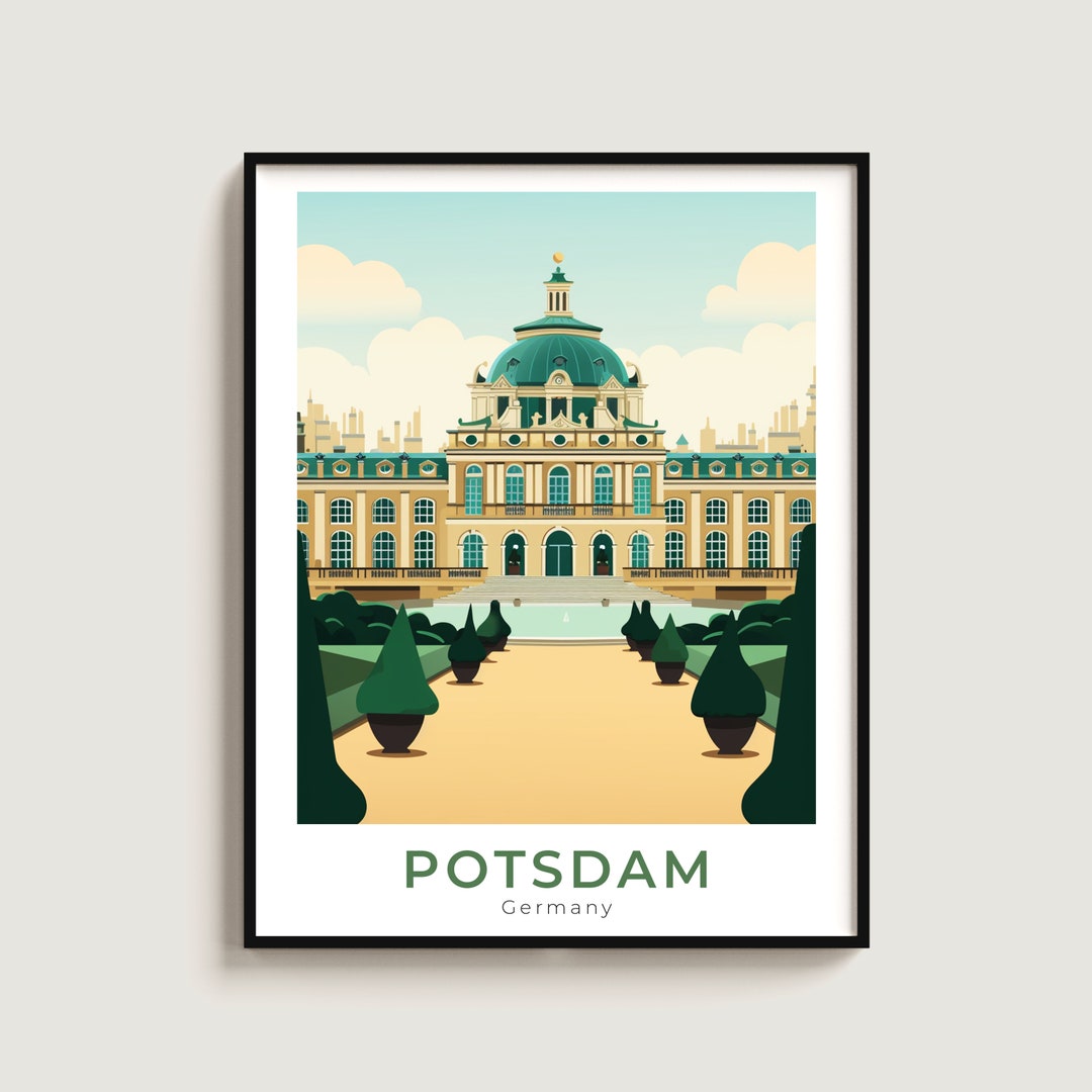 Potsdam Affiche de voyage Mur Art Cadeau Allemagne Voyage Impression ...