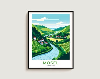 Amalfi Coast Travel Poster Wall Art Gift Italy Travel Print Gift Home ...