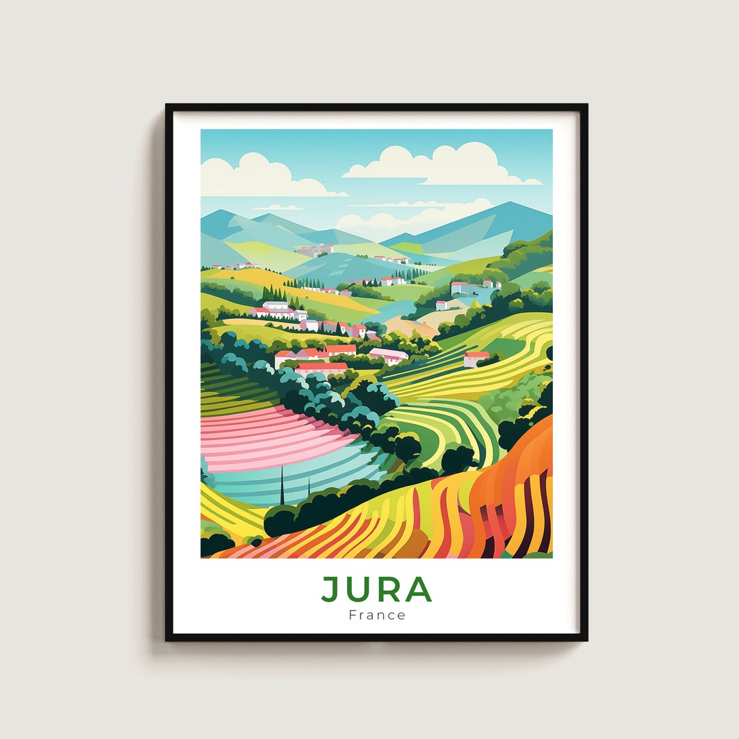 Jura Travel Print Wall Art Gift France Travel Poster Gift Home Decor ...