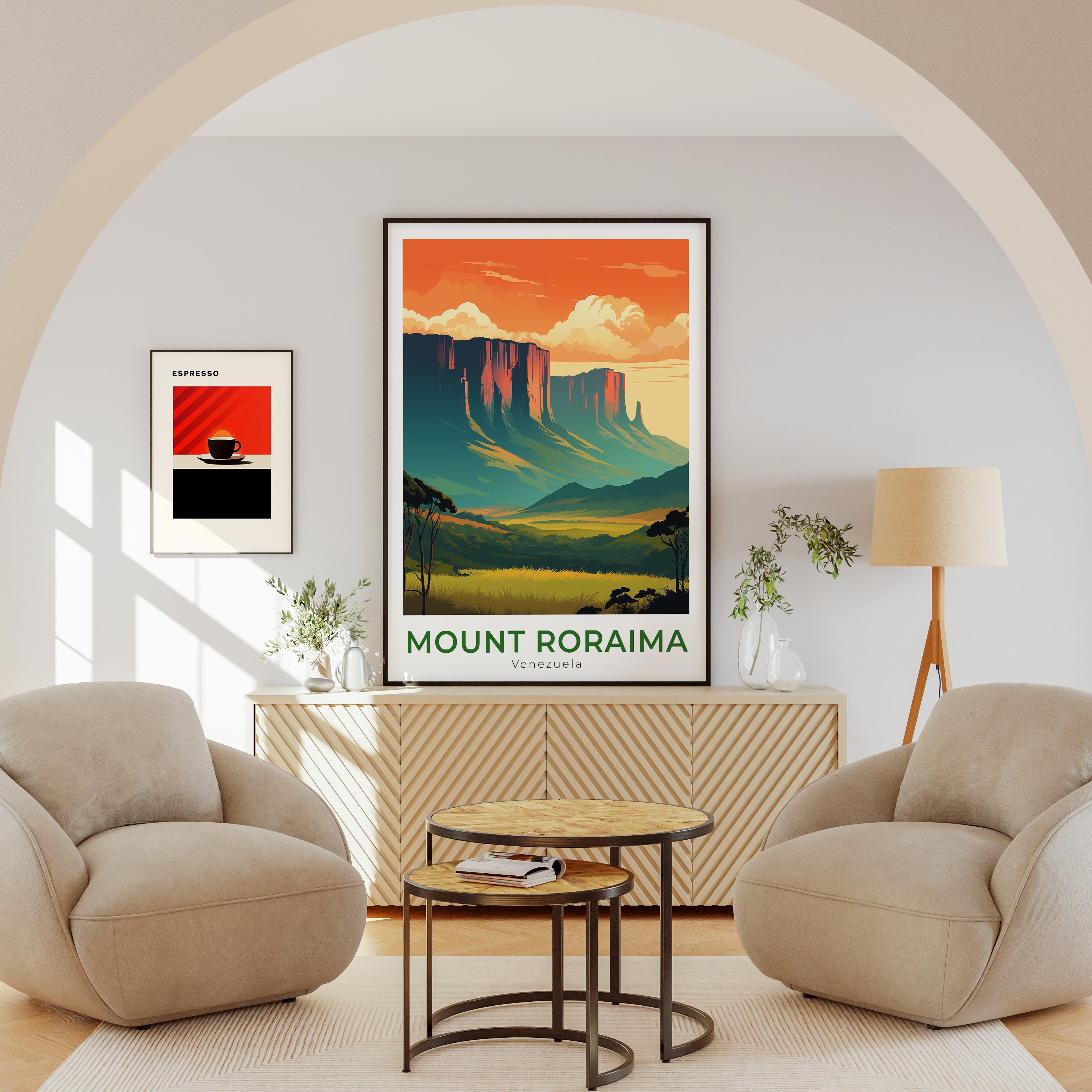 Mount Roraima Travel Print Wall Art Gift Venezuela Travel Poster Gift ...