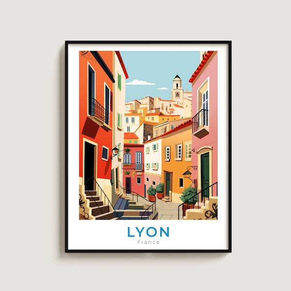 Lyon poster - Etsy France