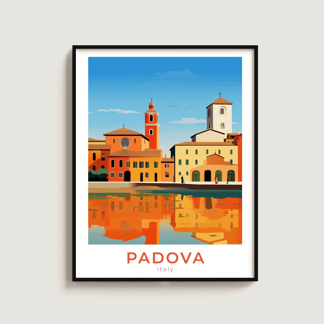 Padova Travel Poster Wall Art Gift France Travel Print Gift Home Decor ...