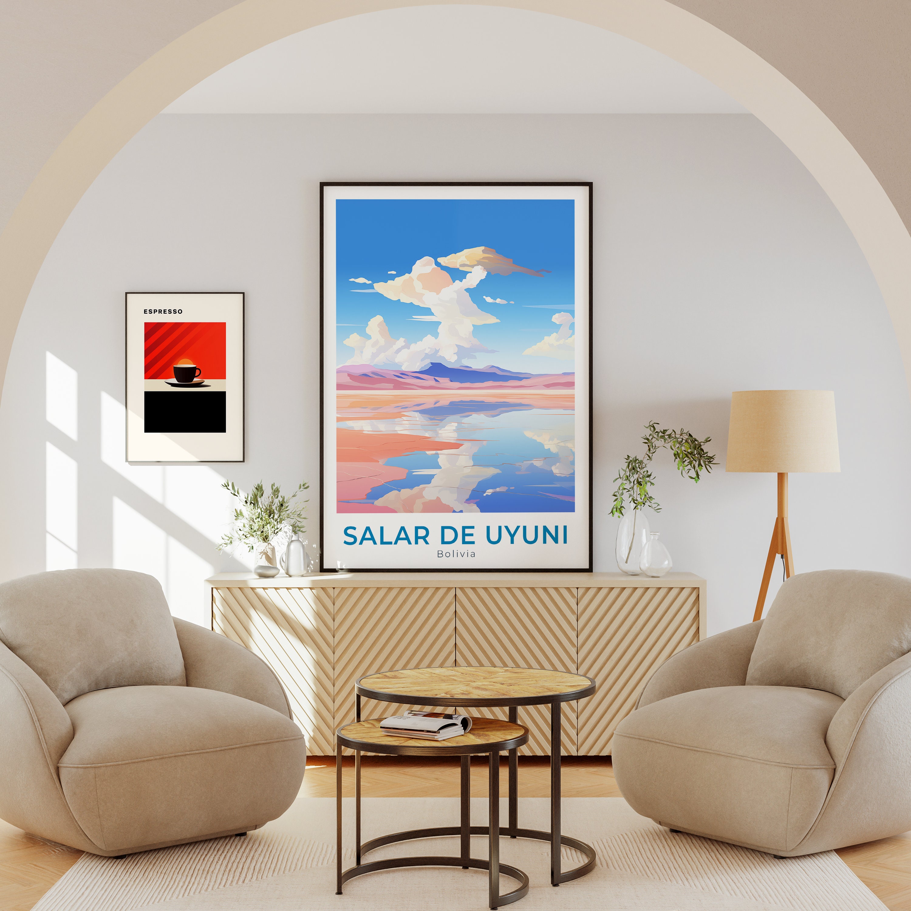 Salar De Uyuni Travel Print Wall Art Gift Bolivia Travel Poster Gift ...