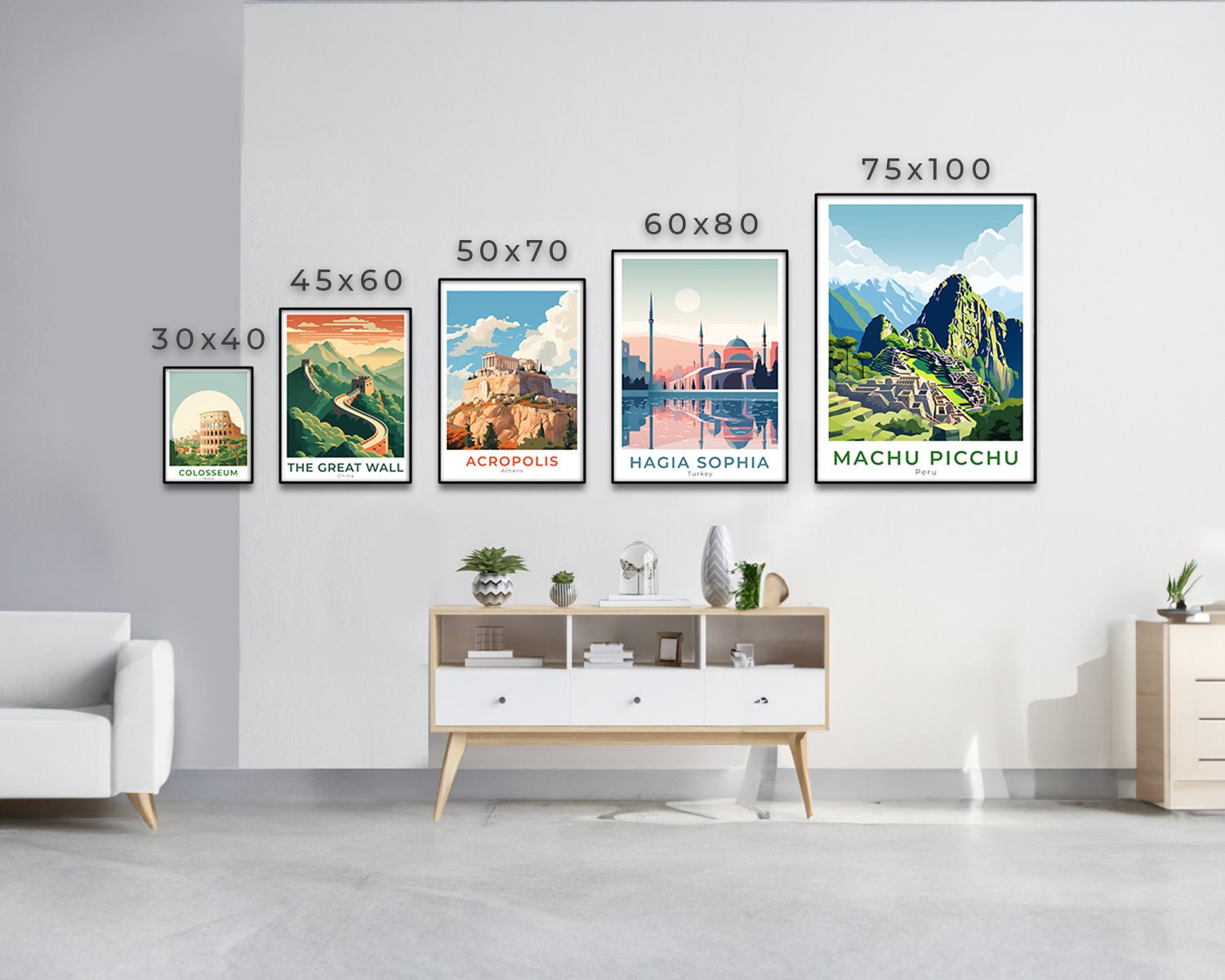 Sheikh Zayed Mosque Travel Print Wall Art Gift UAE Travel Poster Gift ...