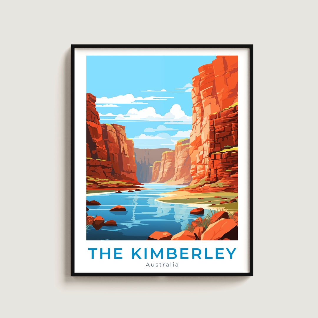 Kimberley Travel Print Wall Art Gift Australia Travel Poster Gift Home ...