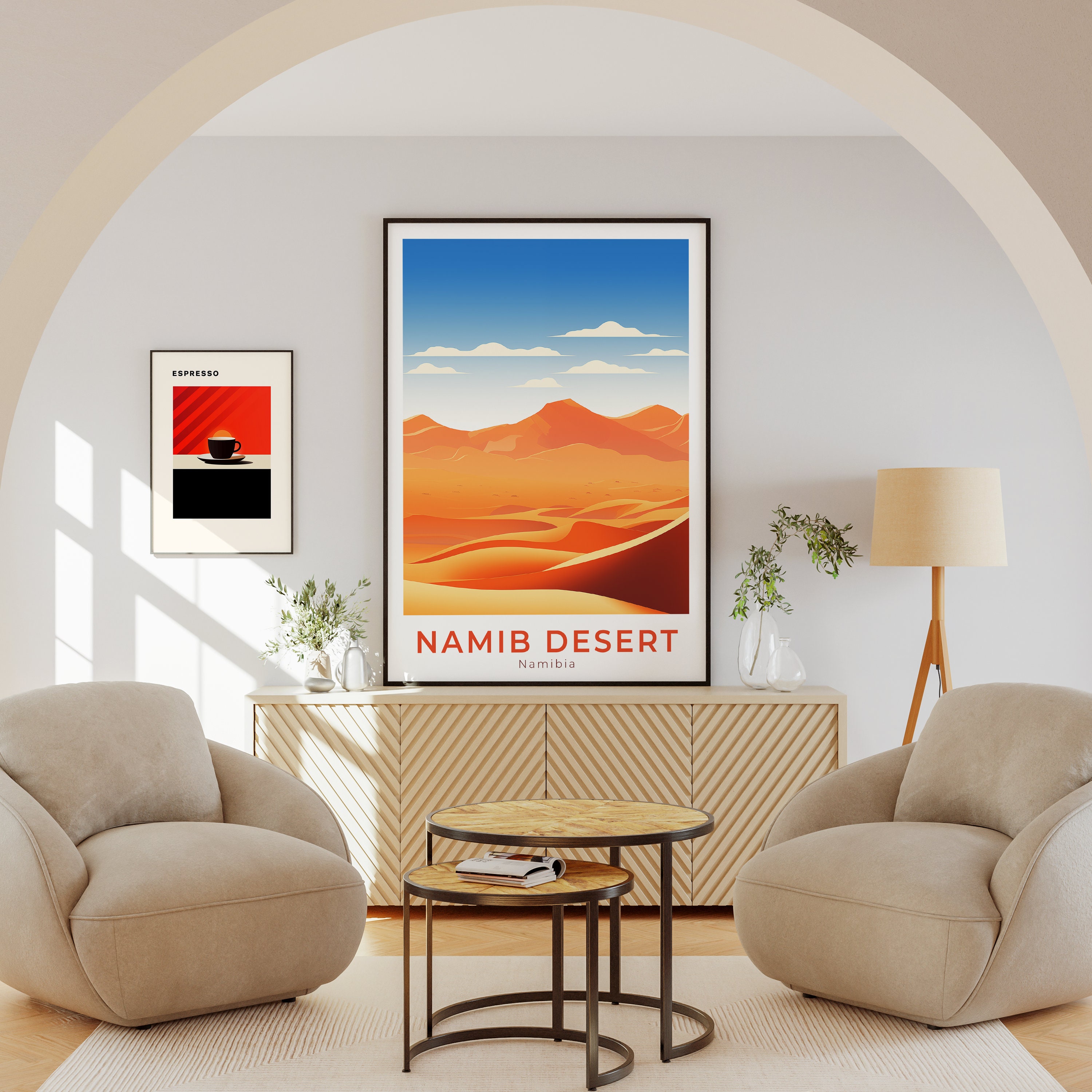 Namib Desert Travel Print Wall Art Gift Namibia Travel Poster Gift Home ...