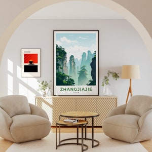 Zhangjiajie National Forest Park Travel Print Wall Art Gift China ...