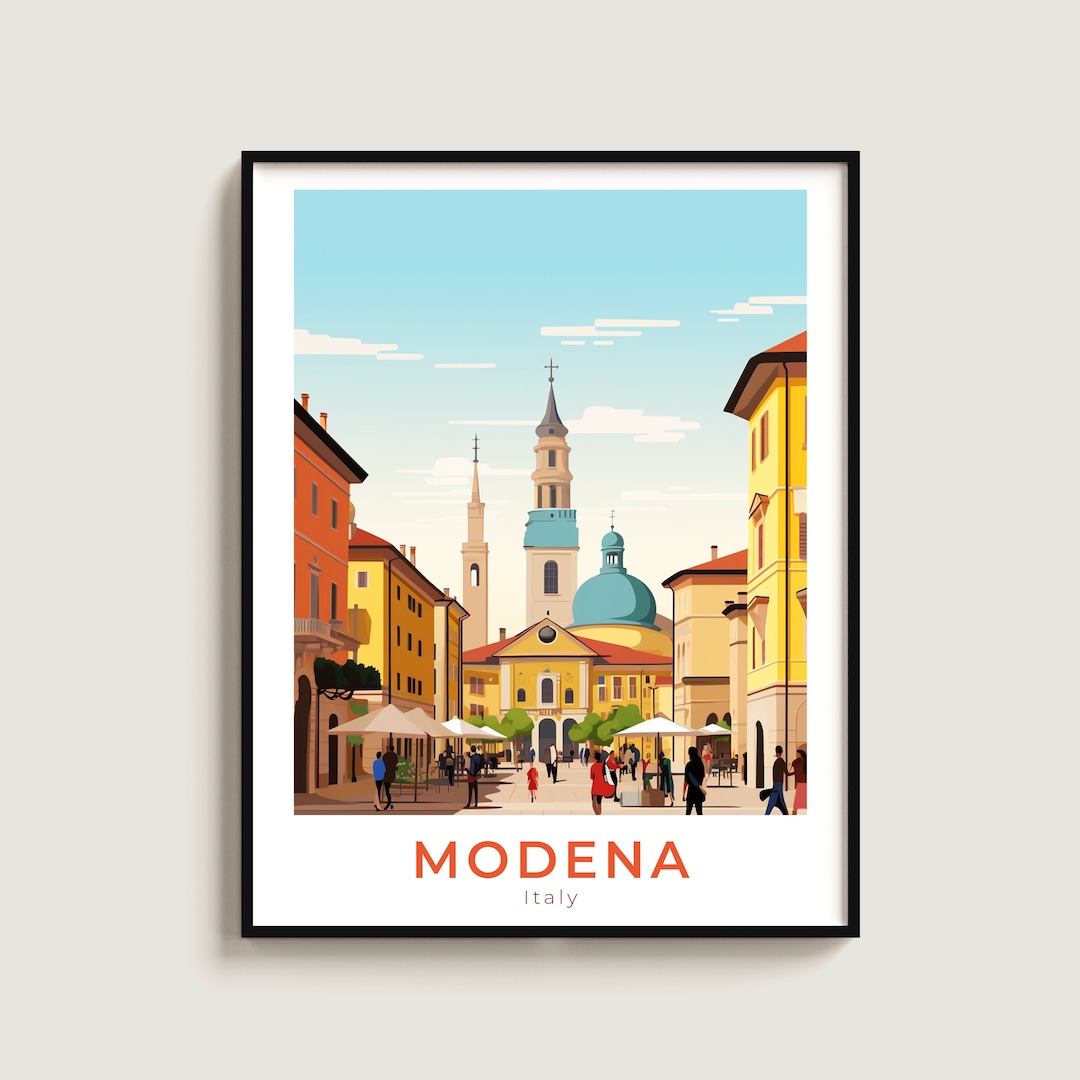Modena Travel Poster Wall Art Gift Italy Travel Print Gift Home Decor ...