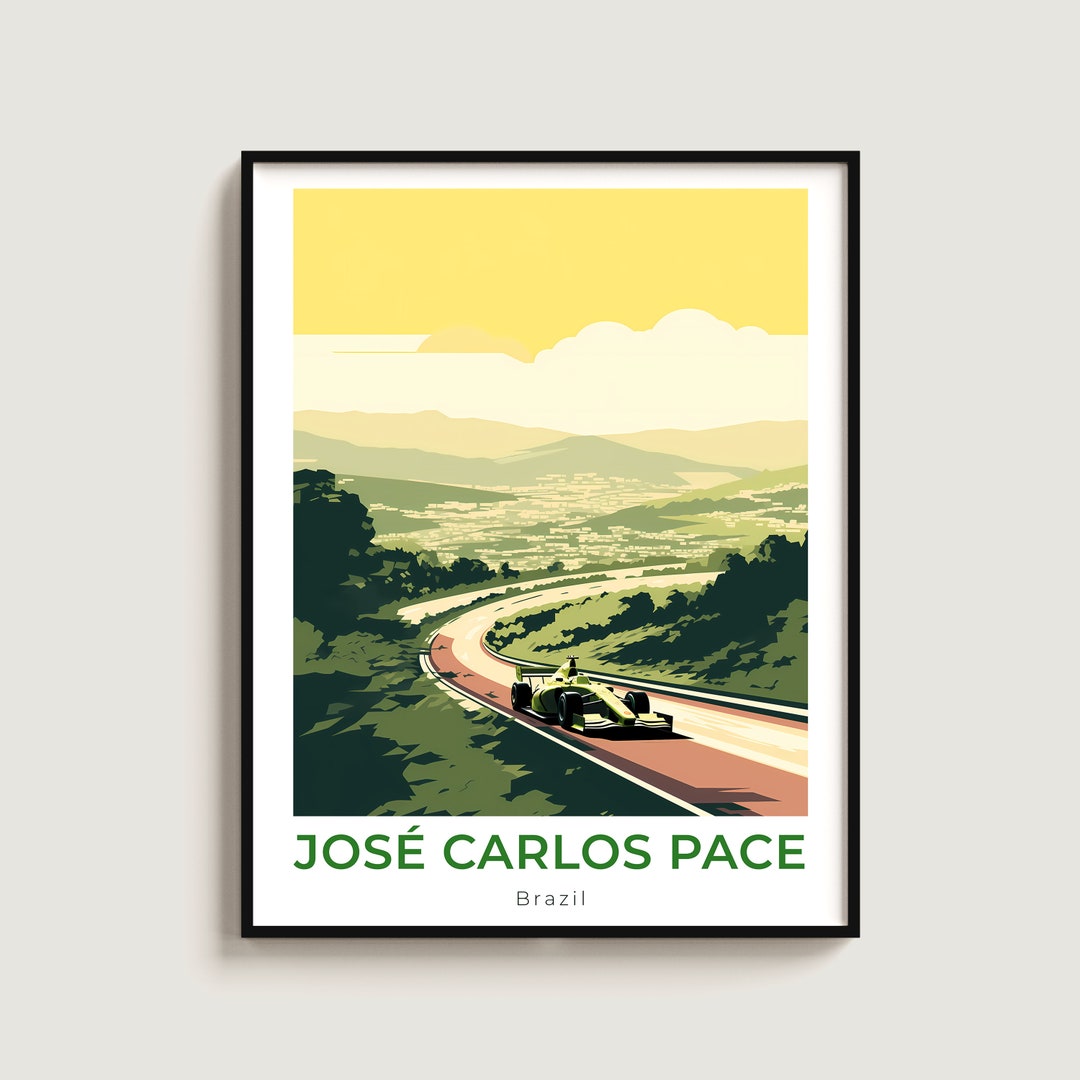 Autodromo José Carlos Pace Travel Print Wall Art Gift Brazil Travel ...