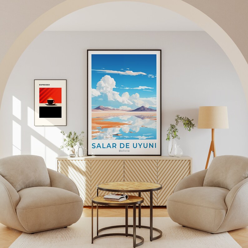 Salar De Uyuni Travel Poster Wall Art Gift Bolivia Travel Print Gift ...